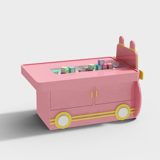 Dreamy Bus Storage Cabinet 3D model