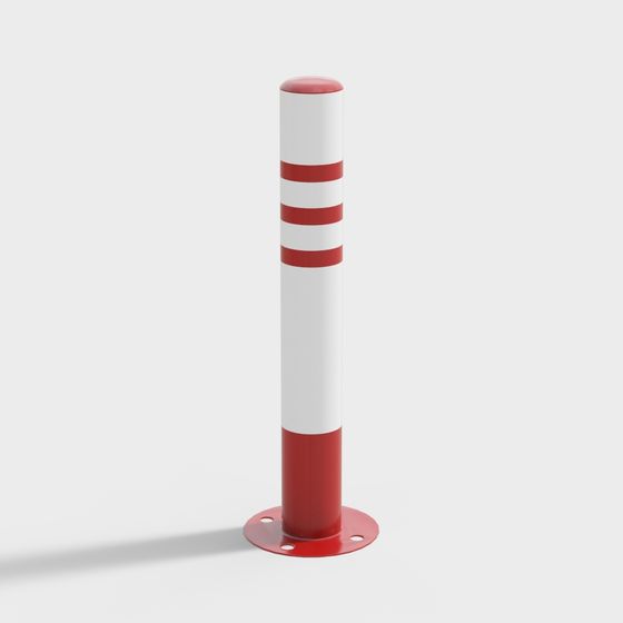 Traffic Barrier Post 3D model