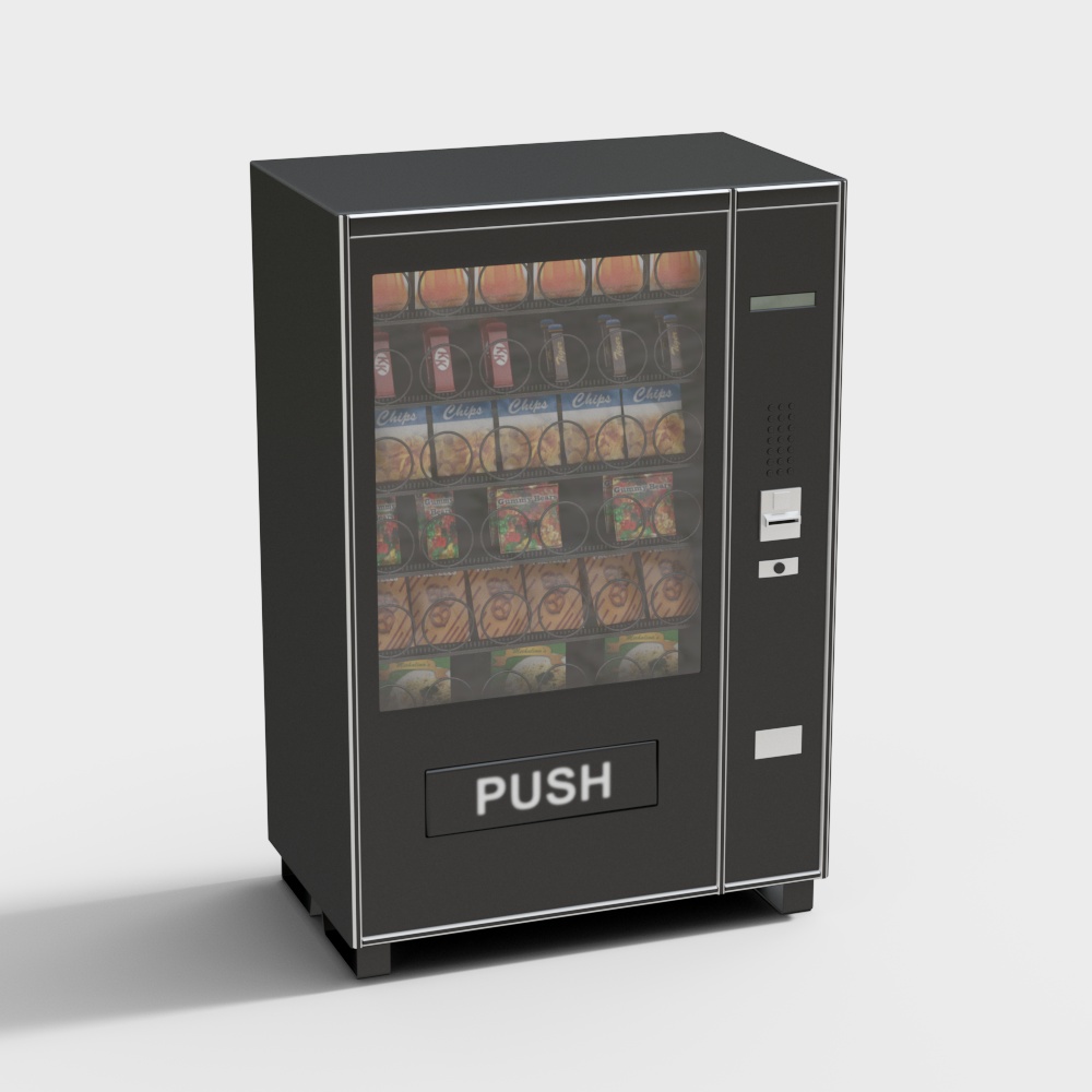 Crash Vending Machine 3D Model – Realistic Crashed Prop for Your Scene