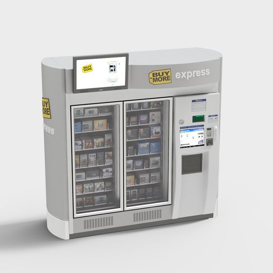 Gray Vending Machine 3D Model – Stylish Design Free