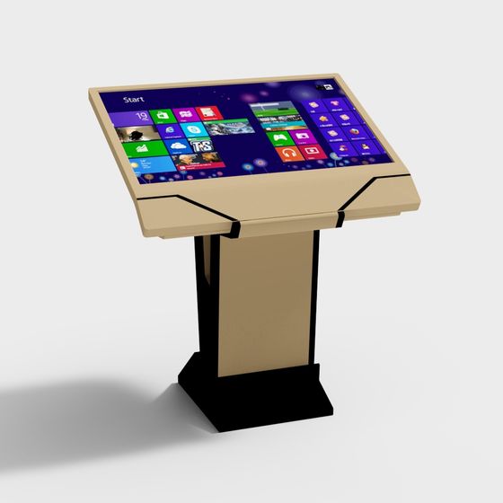 Interactive Touchscreen Kiosk 3D model