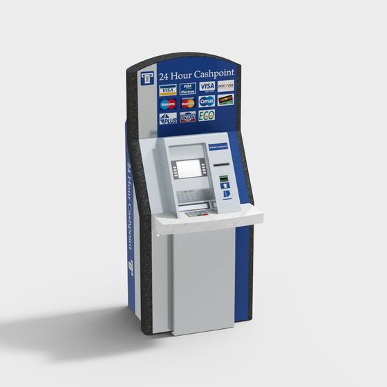 24 Hour Cashpoint ATM 3D model