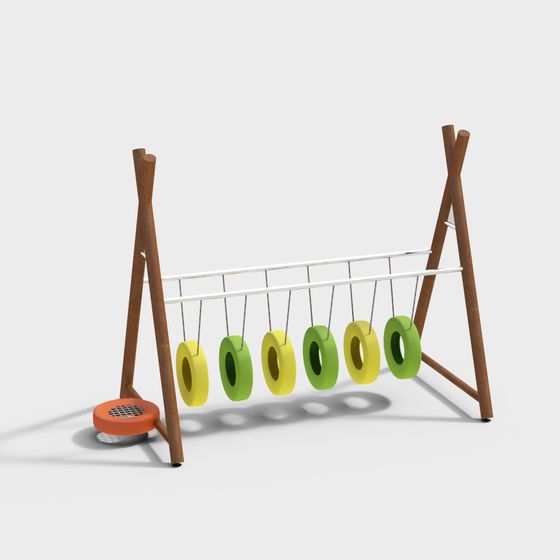 Colorful Balance Pendulum 3D model