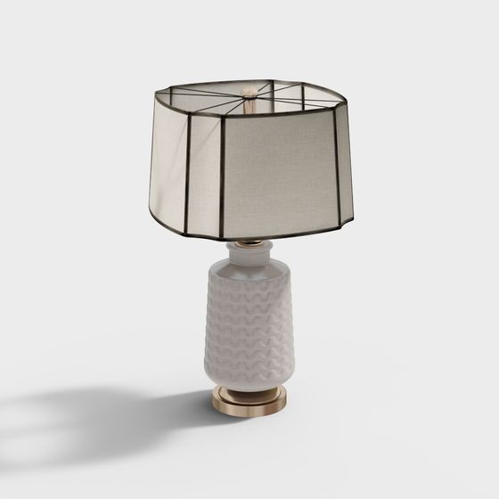 Elegant Low-Poly Table Lamp 3D model