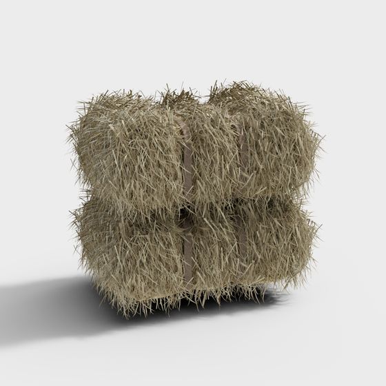 Realistic Hay Bale 3D model