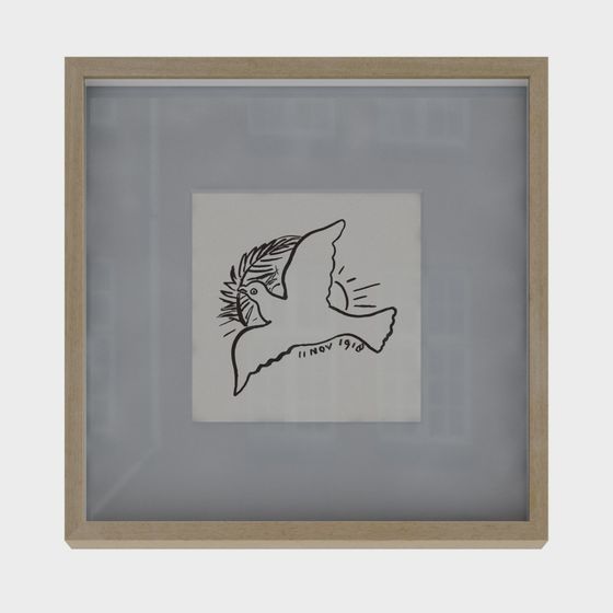 Low-Poly Peace Dove 3D Model Design