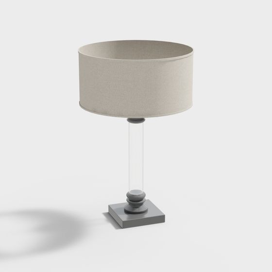 Stylish Low-Poly Table Lamp 3D Model – Minimalist Lighting