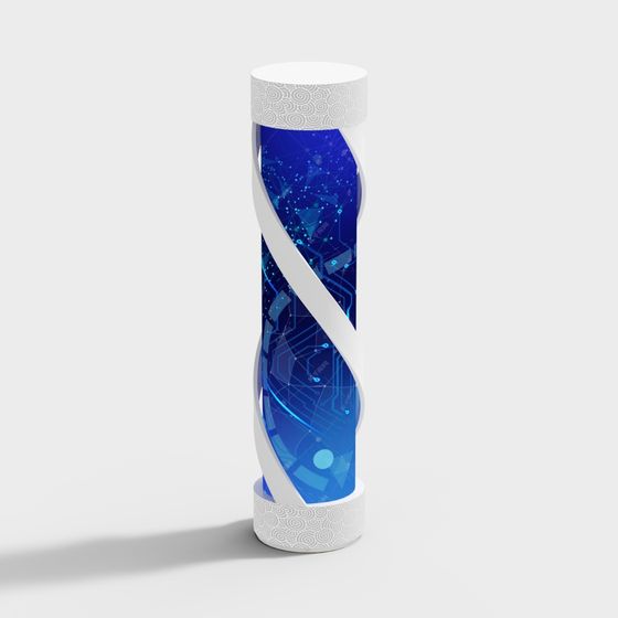 Futuristic Pillar 3D Model