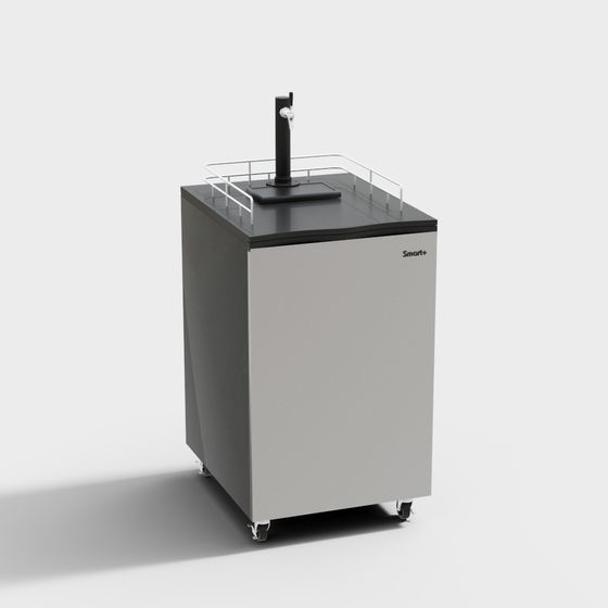Sleek Smart Beer Dispenser 3D model for Modern Spaces