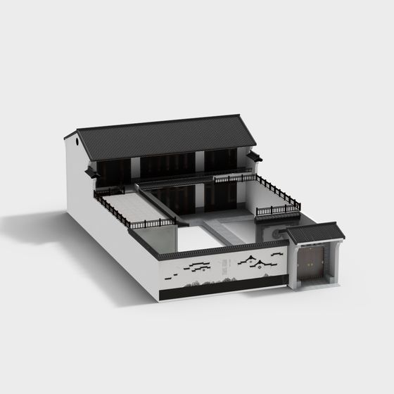 Traditional Chinese Courtyard 3D Model