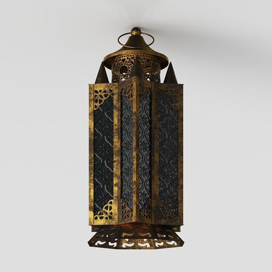 Moroccan Style Lantern 3D model