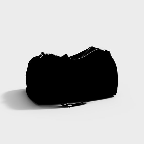 Urban Explorer Duffel Bag 3D Model – Black Nylon Design