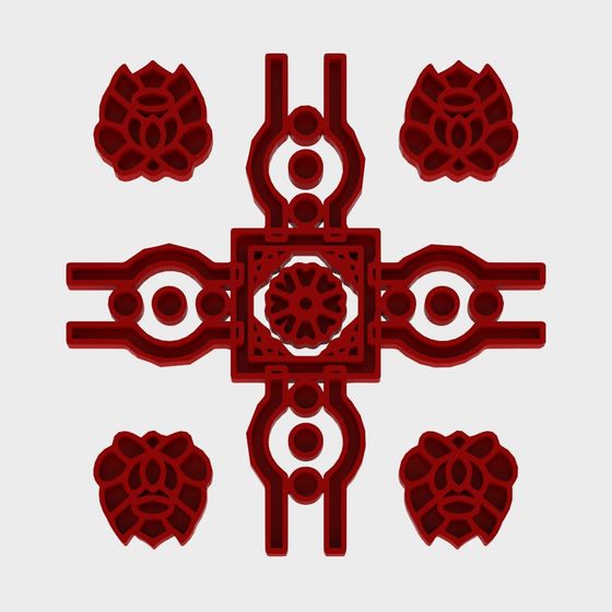 Mechanical Lotus 3D model