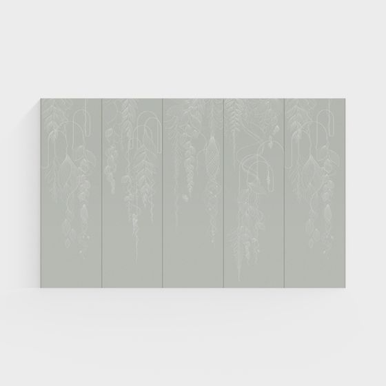 Vermillion Willow Screen 3D model