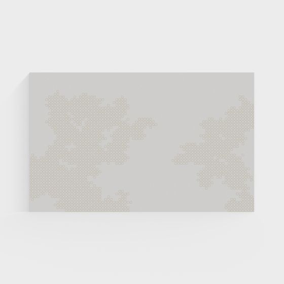 Beige Nolan Mural - Abstract Art 3D Model – Free Stylish Decor