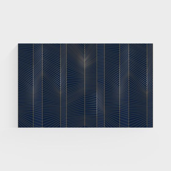 Navy Herringbone 3D model