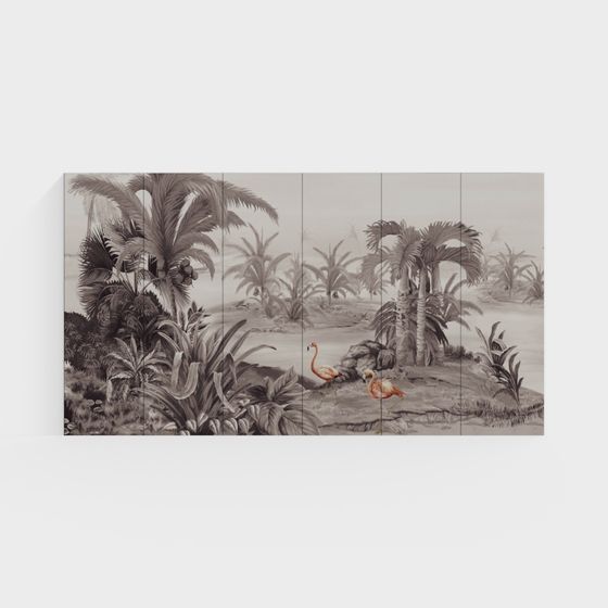Tropical Paradise 3D Model - Palm Island