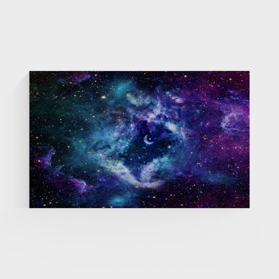 Stunning Low-Poly Cosmic 3D Model