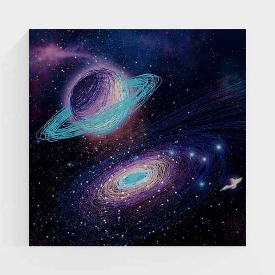 Galactic Odyssey 3D model for Creative Projects