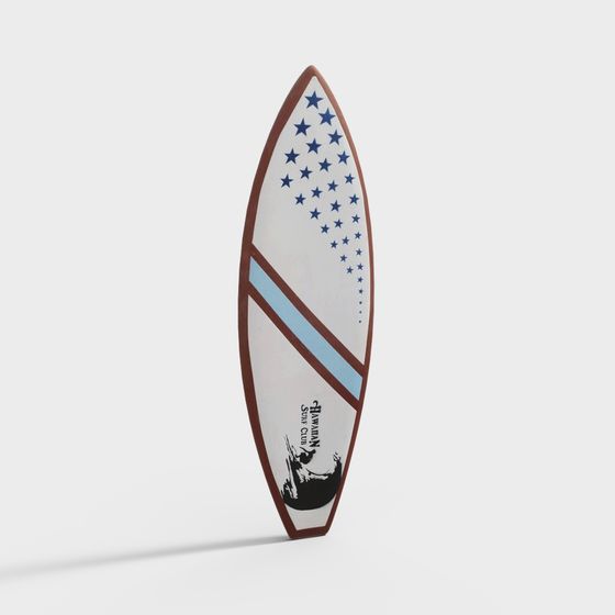 American Surfboard 3D model