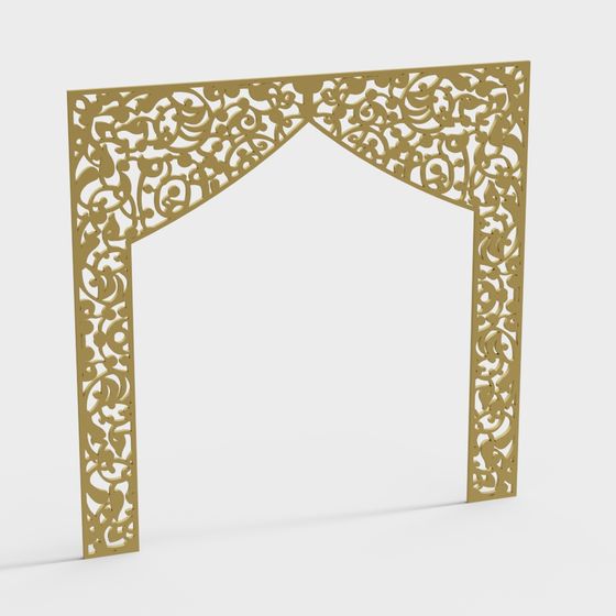 Lacy Archway 3D model for Creative Projects