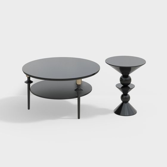 Urban Low-Poly Coffee Table 3D model