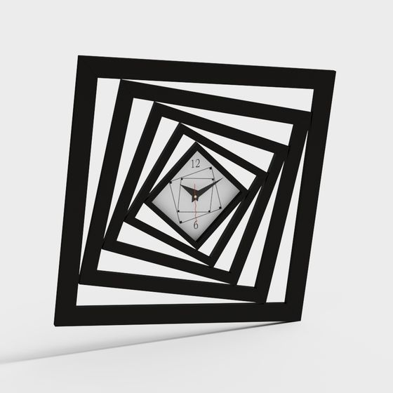Time Vortex 3D model - Modern Art and Geometry