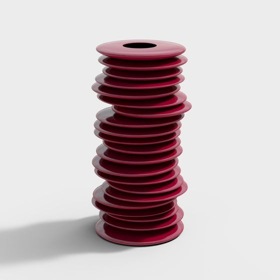 Elegant Spiral Stack 3D model for Modern Spaces