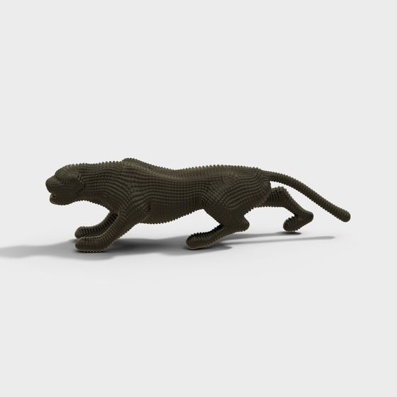 Low Poly Cheetah 3D Model