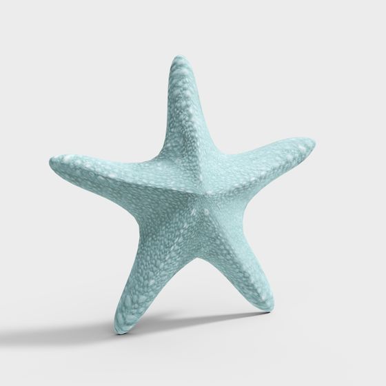 Realistic Low Poly Starfish 3D model
