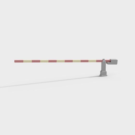 Low-Poly Traffic Barrier 3D model