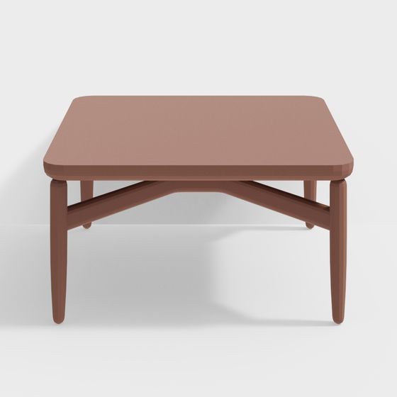 Elegant Low-Poly Coffee Table 3D model for Creative Spaces