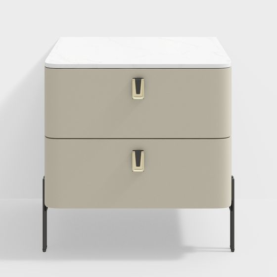Urban Elegance Bedside Table 3D model