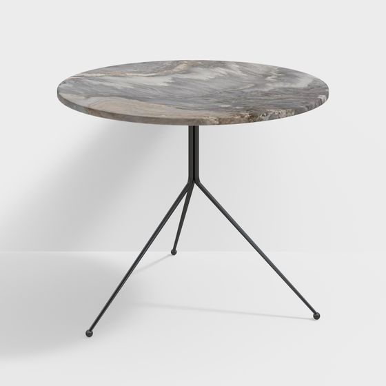 Stylish Round Table 3D model for Modern Design