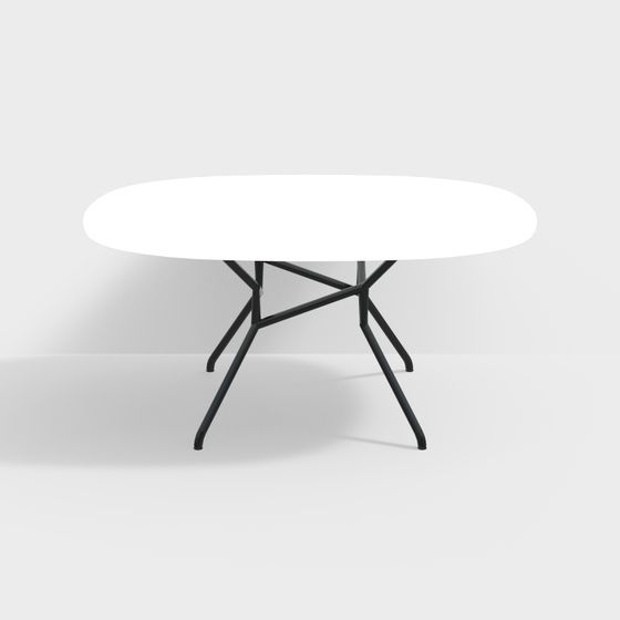 Low-Poly Round Table 3D model Design