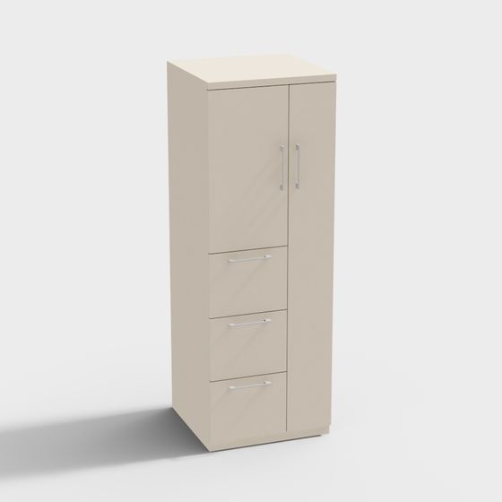 Haworth Masters Personal Storage Tower 3D Model – Chic Multi-Color Free