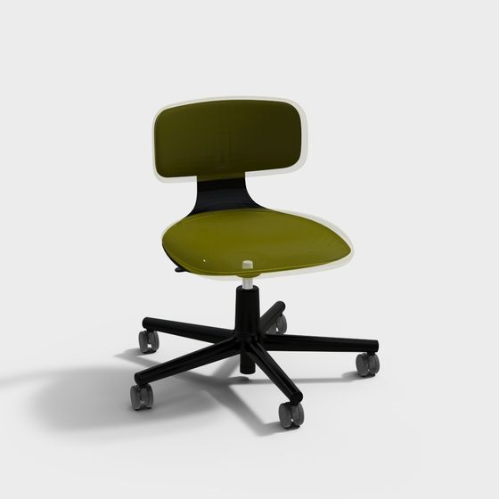 Contemporary Low-Poly Office Chair 3D model