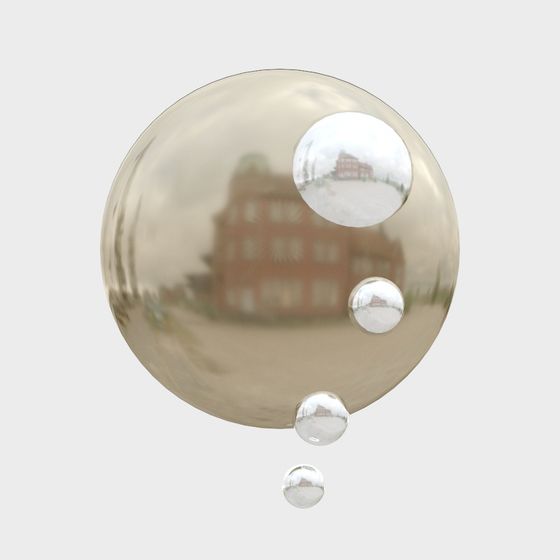 Realistic Glass Ball 3D Model – Transparent Sphere