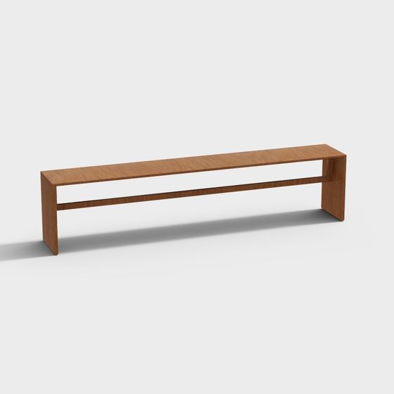Urban Bench 3D model for Modern Design