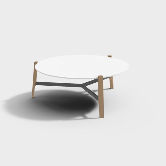 Modern Round Table 3D model