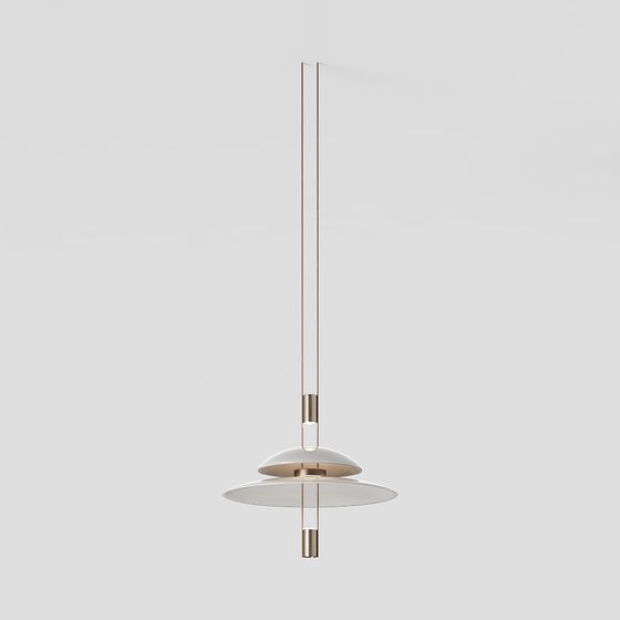 Minimalist Low-Poly Pendant Light 3D model