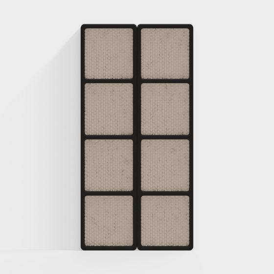 Low Poly Grid Art Wall Decor 3D model