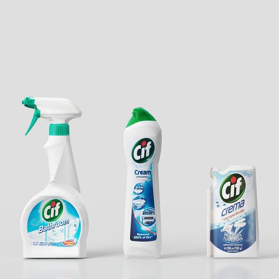 Modern Cif Cleaning Products 3D Model