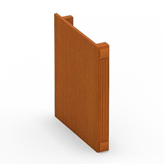 Realistic Brick Wall 3D Model – Textured Low-Poly Bricks