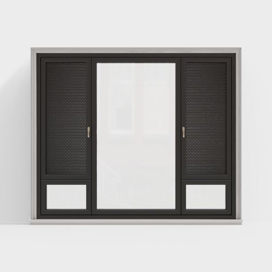 Stylish Low-Poly Window 3D model for Modern Spaces