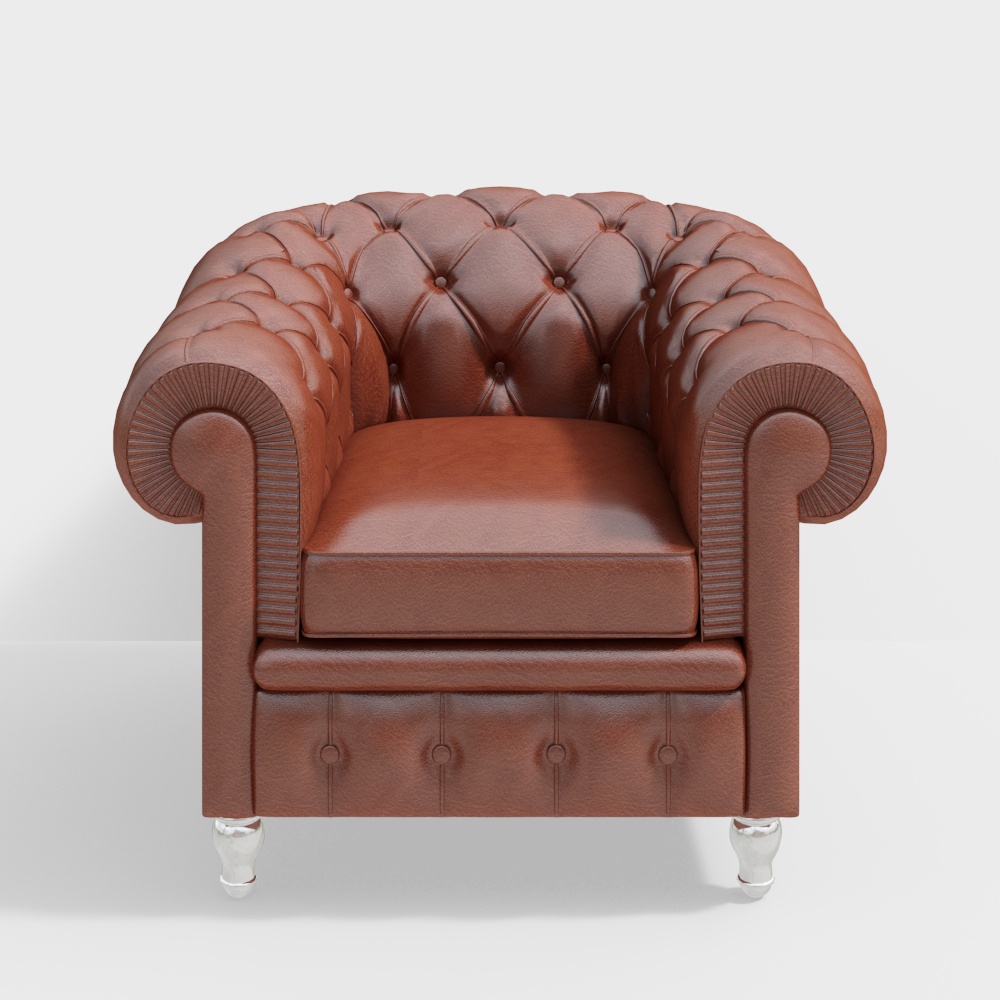 Single Sofa 3D Model for Stylish Interiors