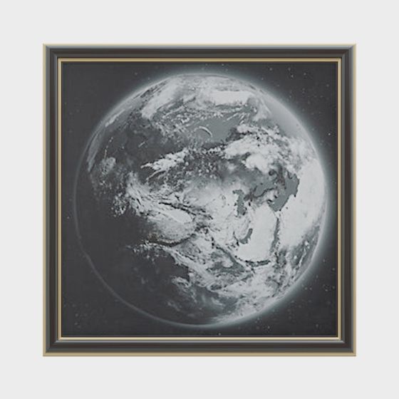 Detailed Low-Poly Earth 3D Model – Textured Planet