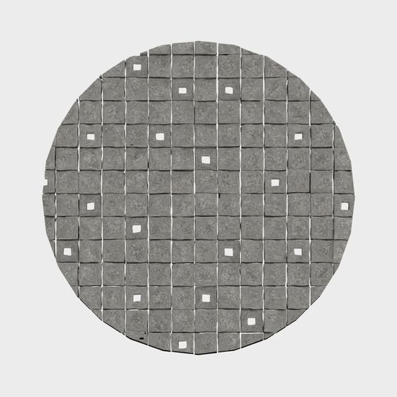 Urban Grid Floor 3D Model – Low-Poly Concrete Texture