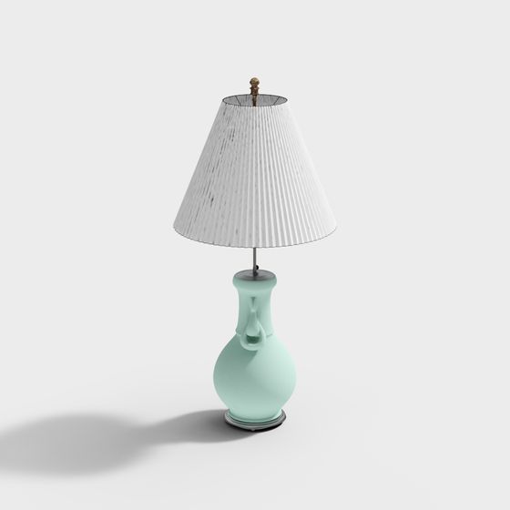 Stylish Low Poly Table Lamp 3D model