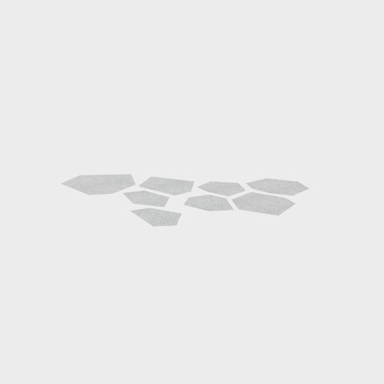 Stylish Pebble Pathway 3D model
